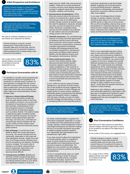 The promise and limitations of using GenAI to reduce climate scepticism | Nature Climate Change