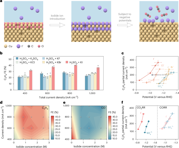 Enhanced CO2 electroreduction to multi-carbon products in strong acid ...