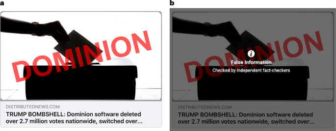 Fact-checker warning labels are effective even for those who distrust ...