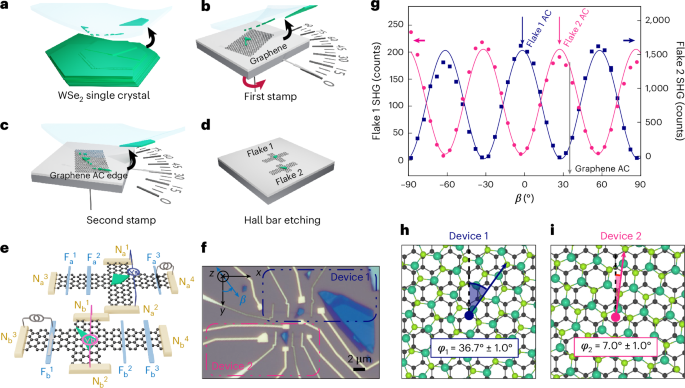 Twist-angle-tunable spin texture in WSe2/graphene van der Waals ...