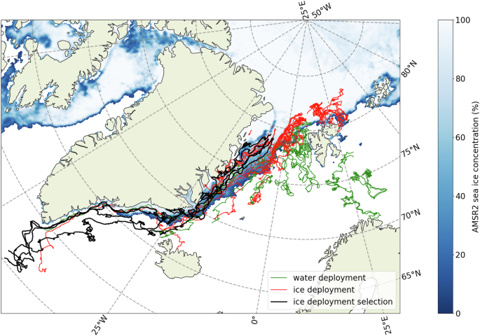 A position and wave spectra dataset of Marginal Ice Zone dynamics ...