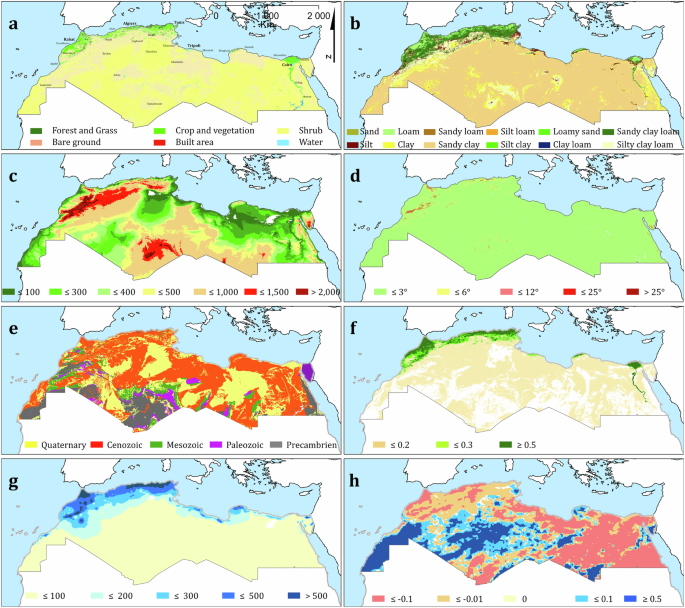 Soil erosion susceptibility maps and raster dataset for the ...