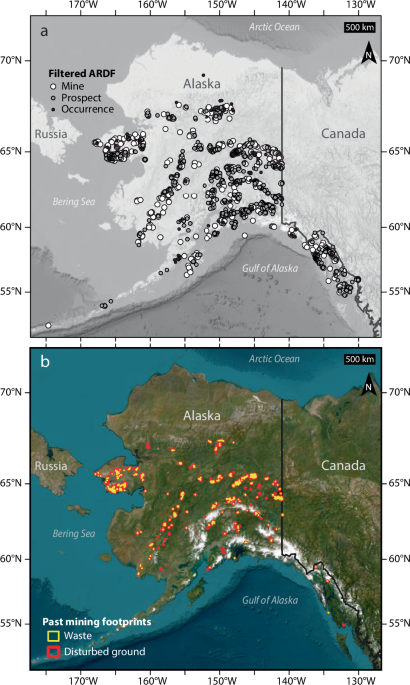 Footprints of past mining in Alaska (USA) derived from high-resolution ...