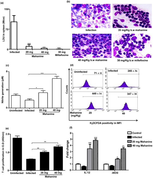 Mahanine exerts in vitro and in vivo antileishmanial activity by ...