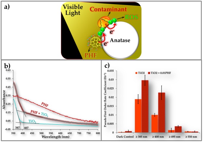 Contaminant-Activated Visible Light Photocatalysis | Scientific Reports