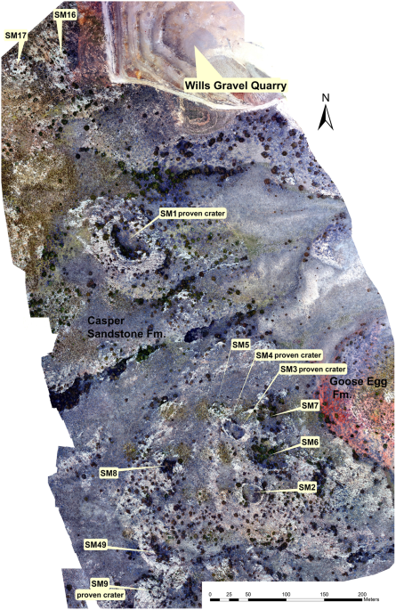 Evidence for a large Paleozoic Impact Crater Strewn Field in the Rocky ...