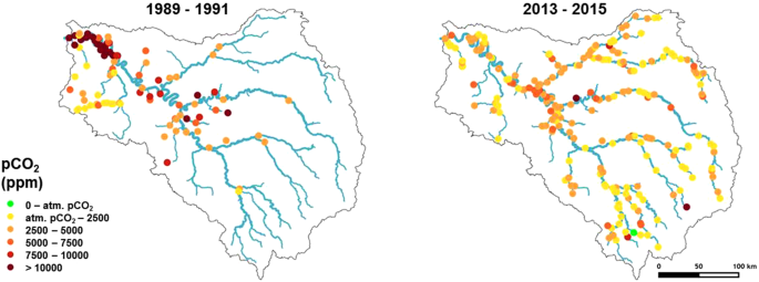 Seasonal and spatial variability of the partial pressure of carbon ...