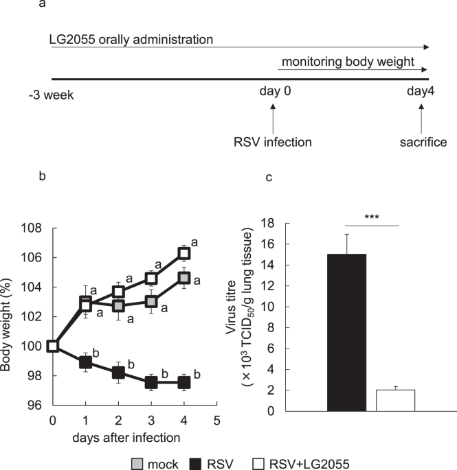 Prevention of respiratory syncytial virus infection with probiotic ...
