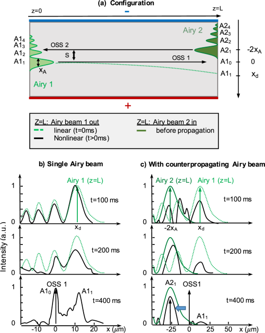 Counterpropagating interactions of self-focusing Airy beams ...