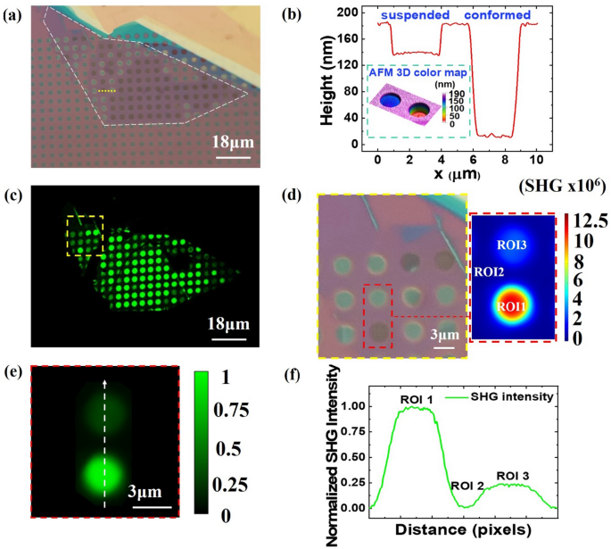 Strain distribution in WS2 monolayers detected through polarization-resolved second harmonic ...