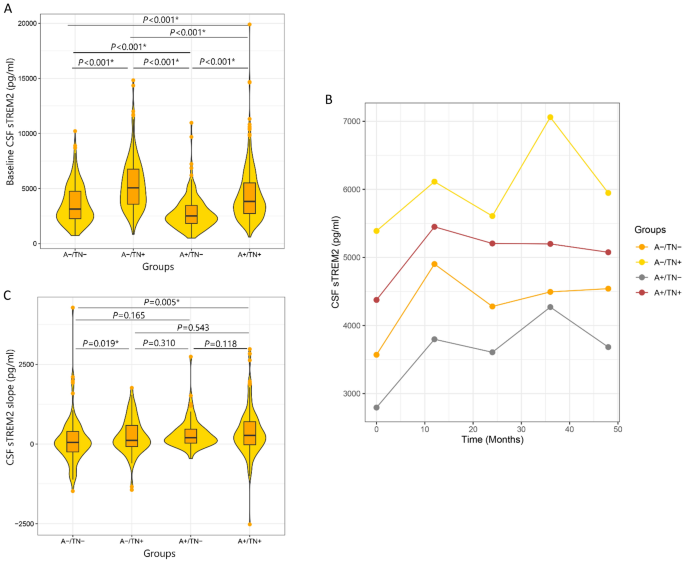 Neuroimaging biomarkers and CSF sTREM2 levels in Alzheimer’s disease: a longitudinal study ...