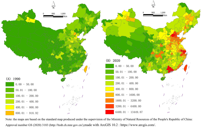 Characteristics and factors influencing the expansion of urban ...