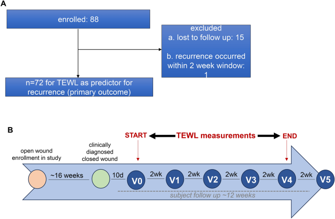 Deficient functional wound closure as measured by elevated trans ...