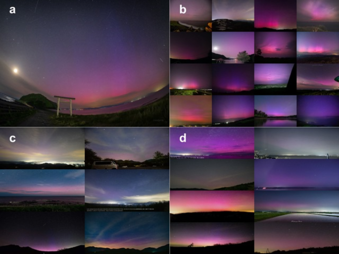 Extended magenta aurora as revealed by citizen science | Scientific Reports