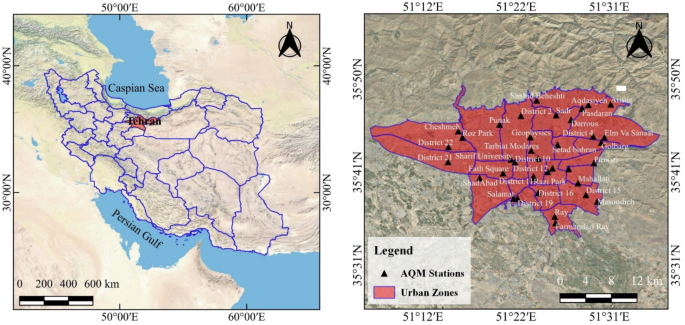Spatial and temporal patterns of urban air pollution in tehran with a ...