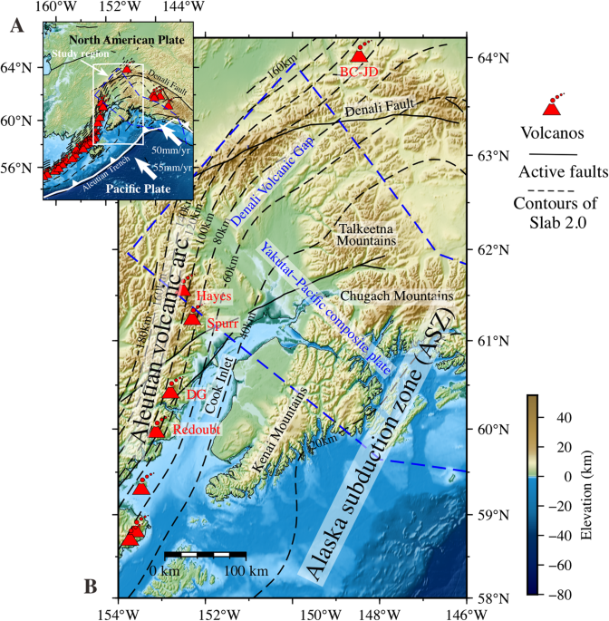 Control of slab tears and slab flat wedging on volcanism in the Alaska ...