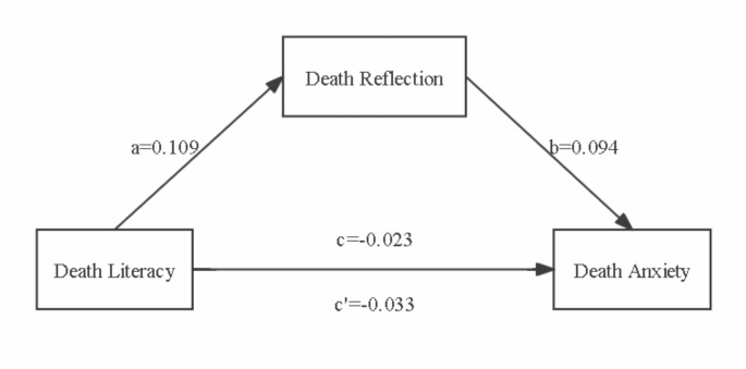 The mediating effects of death reflection on death literacy and death ...