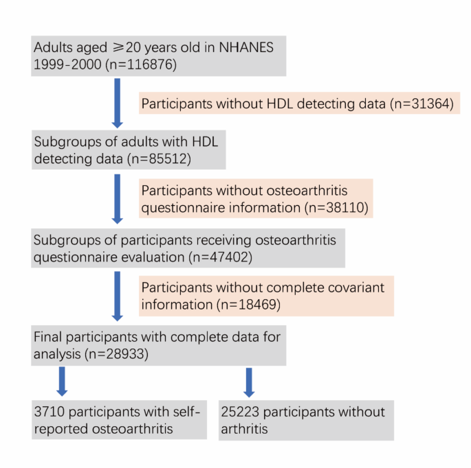 HDL-C is inversely associated with the incidence of osteoarthritis ...