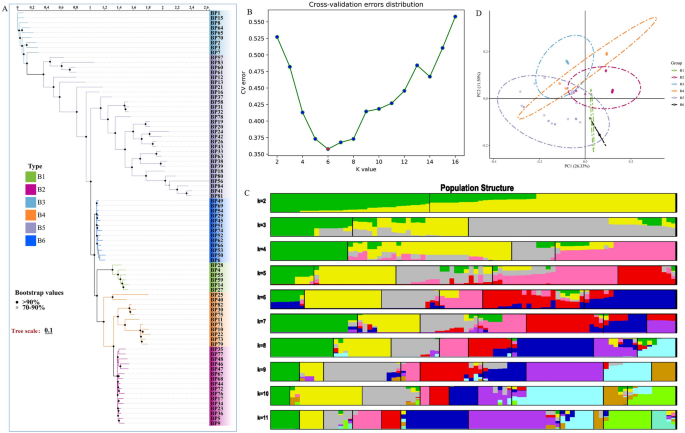ddRAD-seq data reveals the significant population structure and ...