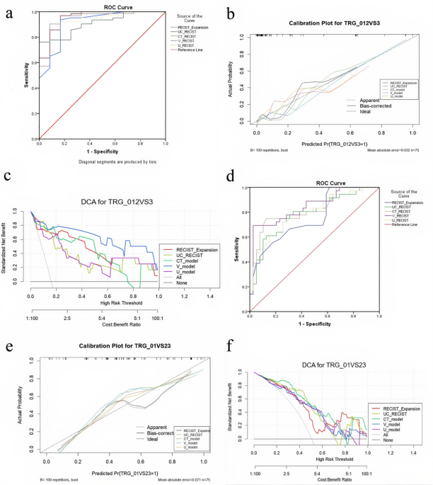 Modified RECIST submodels and ordinal regression model predict ...
