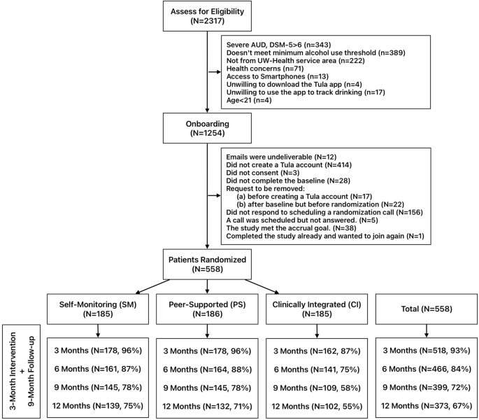 A randomized trial testing digital medicine support models for mild-to ...