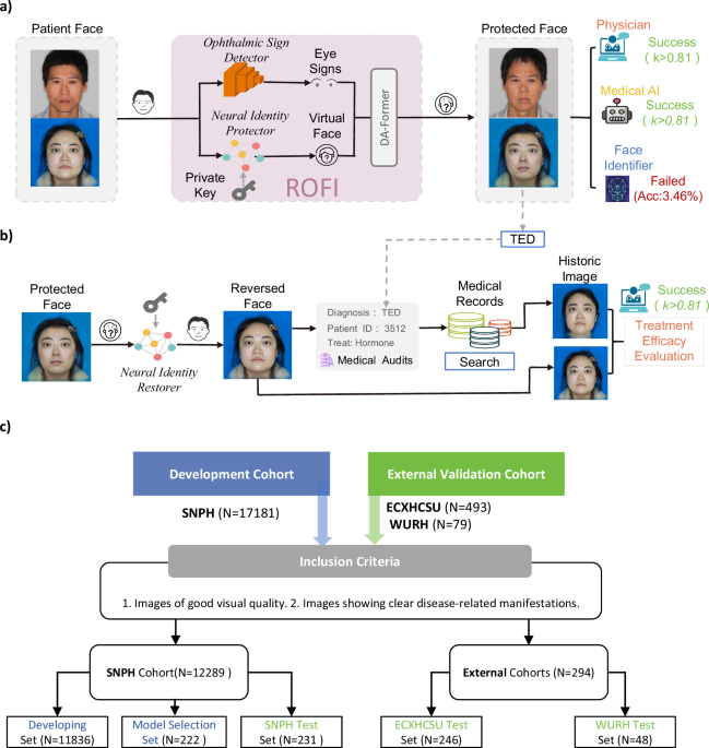 ROFI: a deep learning-based ophthalmic sign-preserving and reversible ...