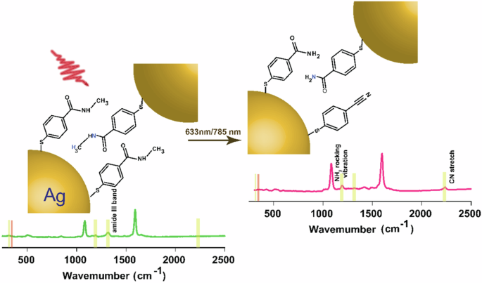 Plasmon-driven chemical transformation of a secondary amide probed by ...