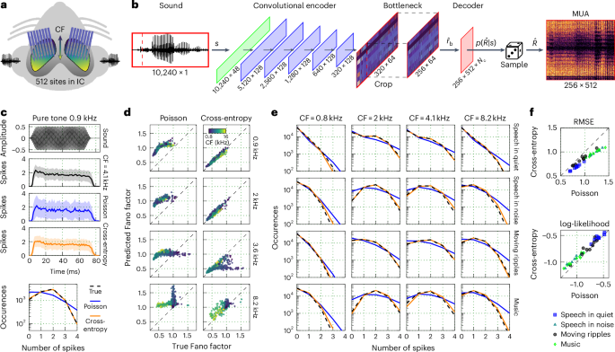 Modelling neural coding in the auditory midbrain with high resolution and accuracy | Nature ...