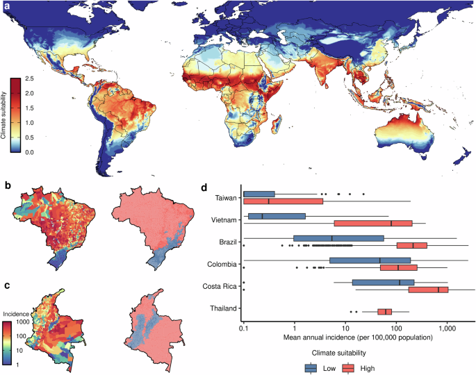 Population at risk of dengue virus transmission has increased due to ...