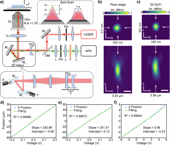 Three-dimensional random-access confocal microscopy with 3D remote ...