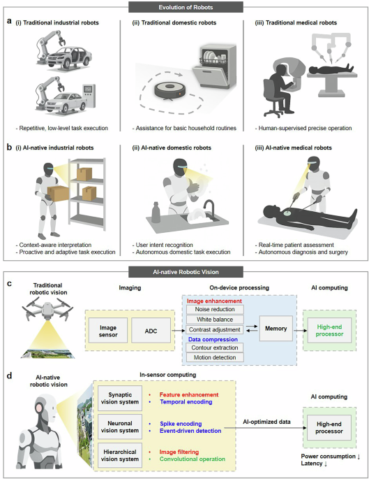 AI-native robotic vision systems enabled by in-sensor computing | npj ...