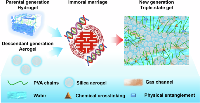 Triple-state gel: an immoral marriage between hydrogel and aerogel ...