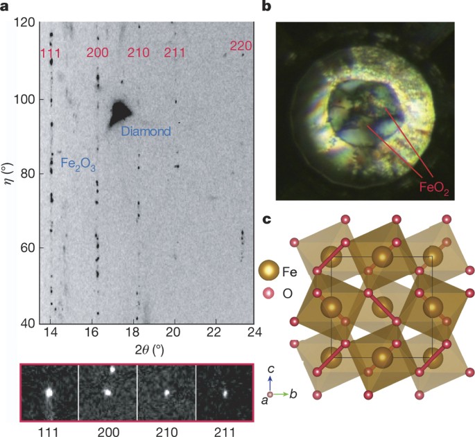 FeO 2 and FeOOH under deep lower-mantle conditions and Earth’s oxygen ...