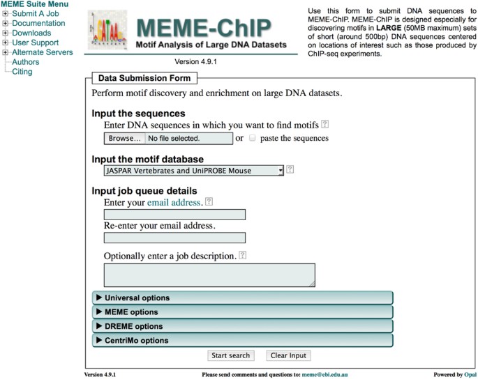 Motif-based analysis of large nucleotide data sets using MEME-ChIP ...