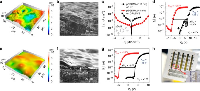 Organic flash memory on various flexible substrates for foldable and ...