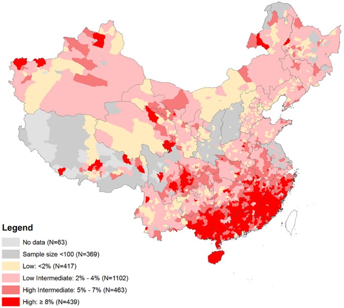 Prevalence of chronic hepatitis B and status of HBV care among rural ...