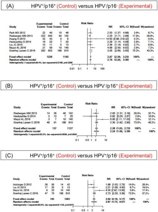 Meta analysis: HPV and p16 pattern determines survival in patients with ...
