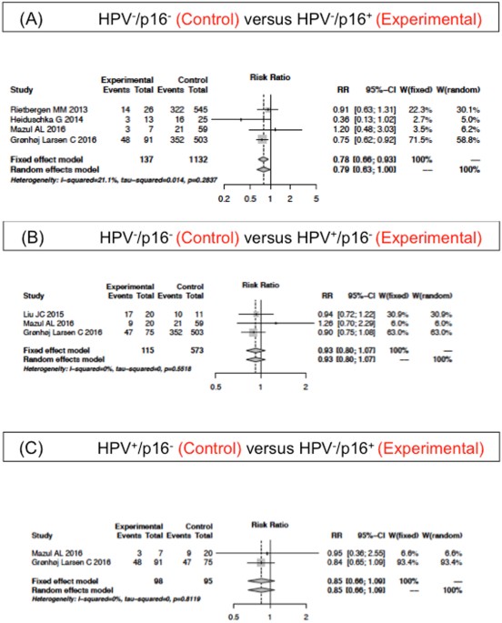 Meta analysis: HPV and p16 pattern determines survival in patients with ...