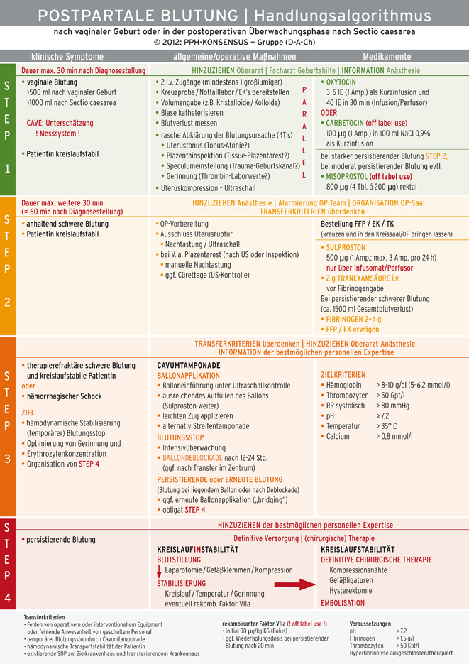 Management der postpartalen Blutung (PPH) | Springer for Research ...