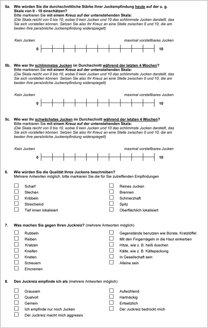 Entwicklung eines deutschsprachigen Fragebogens zur Erfassung von ...