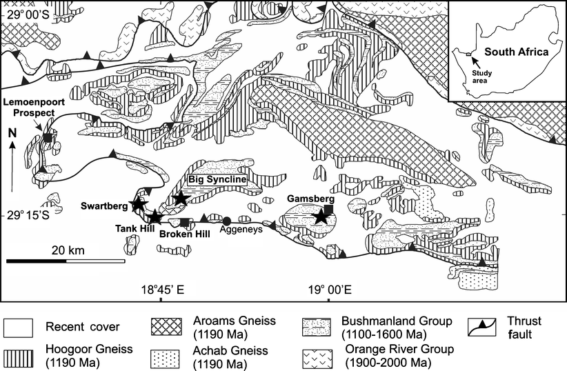 Geochemistry of bedded barite of the Mesoproterozoic Aggeneys-Gamsberg ...