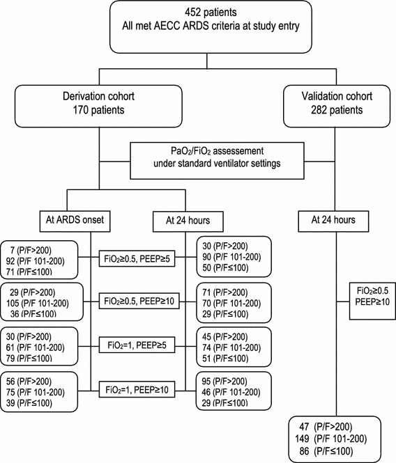 A universal definition of ARDS: the PaO2/FiO2 ratio under a standard ...