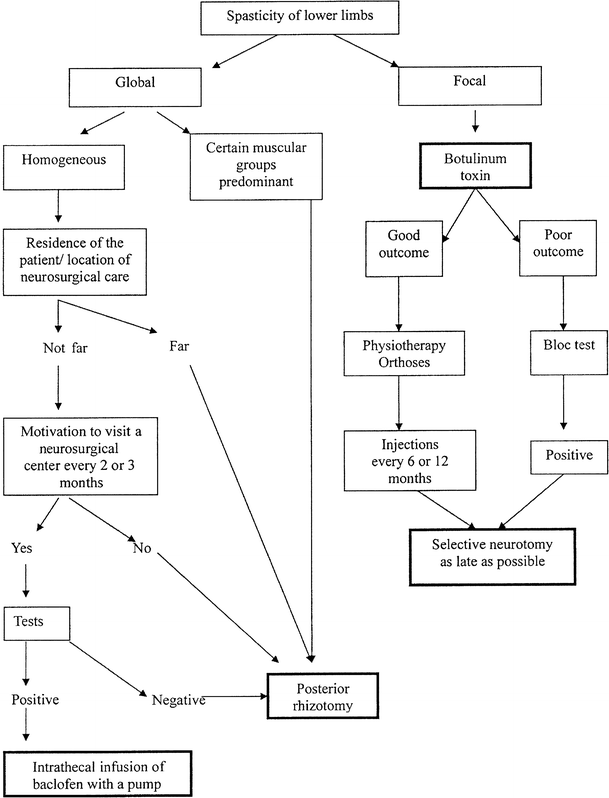Selective peripheral neurotomy (SPN) for spasticity in childhood ...