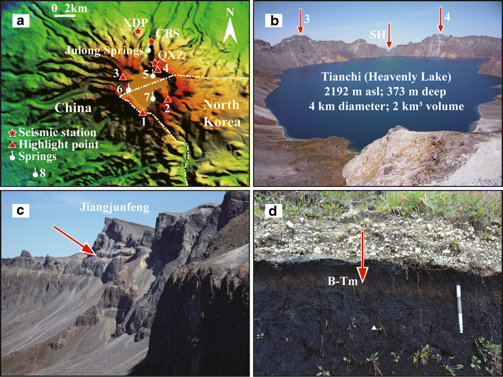 Review of eruptive activity at Tianchi volcano, Changbaishan, northeast ...