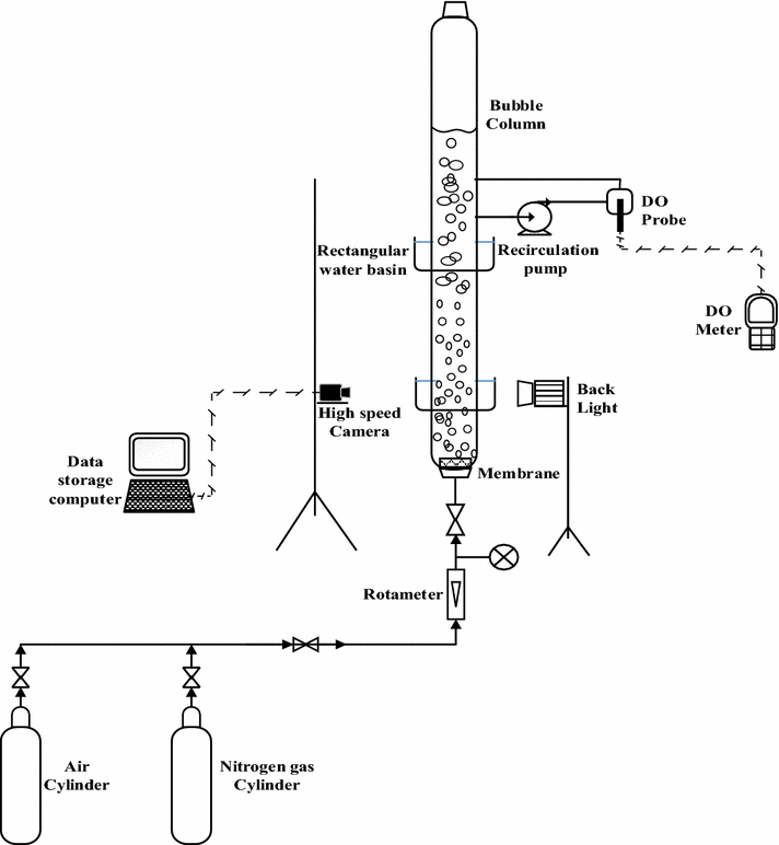 The influence of polymeric membrane gas spargers on hydrodynamics and mass transfer in bubble ...