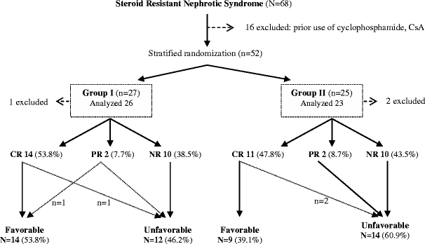 Efficacy of intravenous pulse cyclophosphamide treatment versus ...
