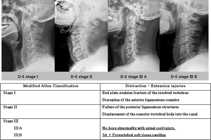 Limitation of previous Allen classification and subaxial cervical spine ...