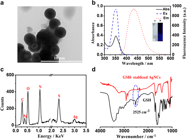 Photochemical synthesis of glutathione-stabilized silver nanoclusters ...