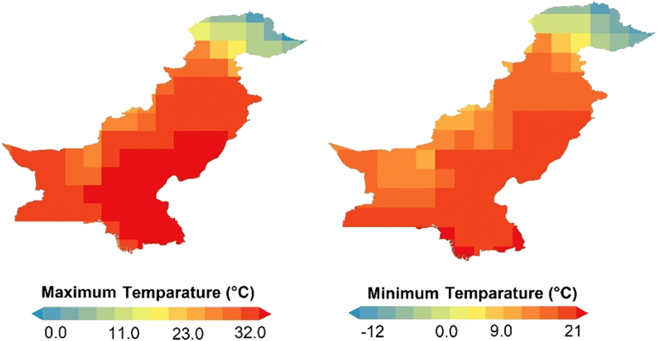 Spatial distribution of unidirectional trends in temperature and ...