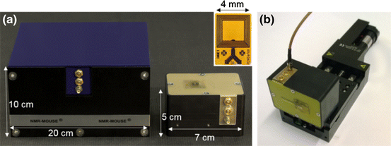 A Miniaturized NMR-MOUSE with a High Magnetic Field Gradient (Mini ...